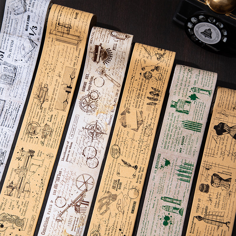 Manuscript fragments series Writing Paper Tape – Journaldream