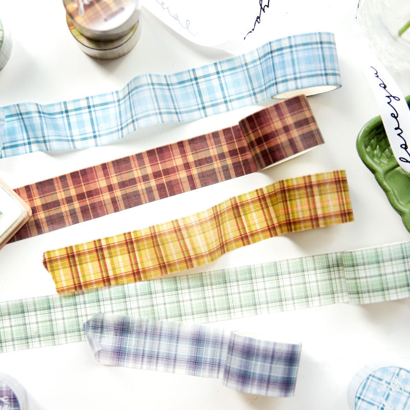 Vintage Foundation plaid series washi tape – Journaldream