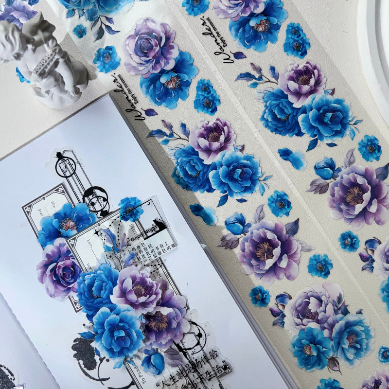 Whole Roll 6cm*3m Purple tone Die Cutting PET Tape – Journaldream