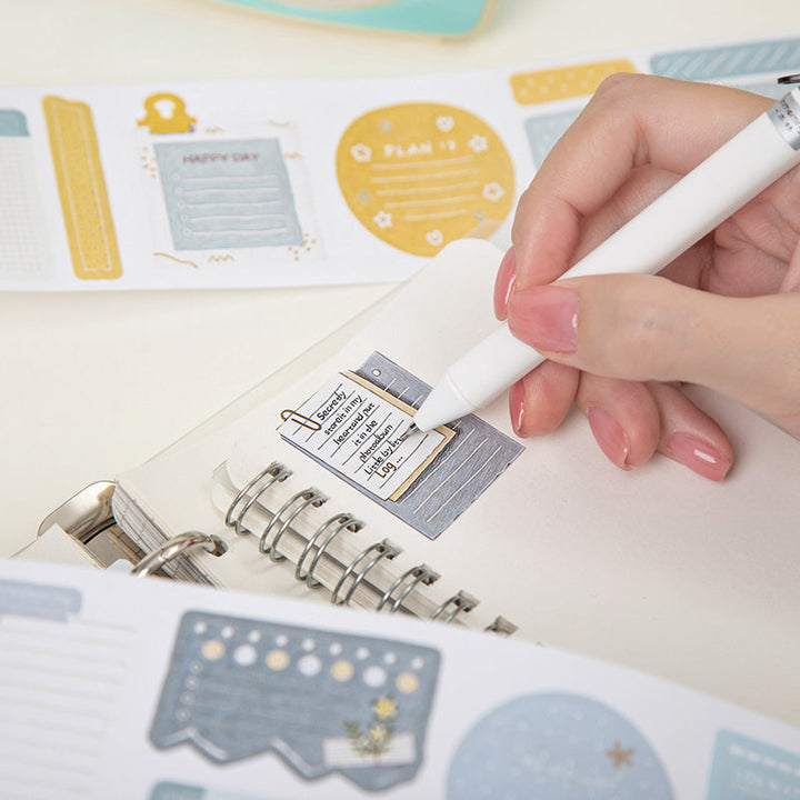 Daily Writing Series Die Cutting Writing Paper Tape – Journaldream