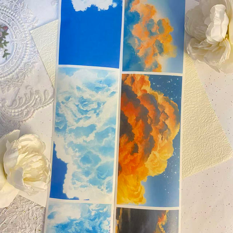 Whole Roll 10cm*6m The Realm of Flying Clouds Washi Tape – Journaldream
