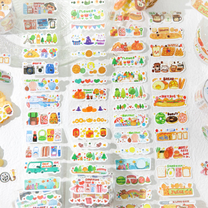 Life Notes Series Die Cutting Flash Sand Self-adhesive Tape – Journaldream