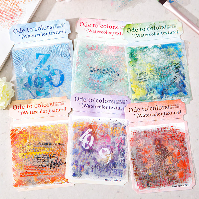 20PCS Color Ode Series sticker – Journaldream