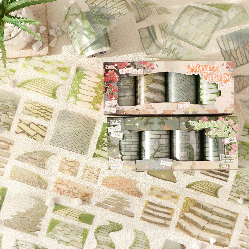 Ancient Road Impression Series Die Cutting PET Tape Set – Journaldream
