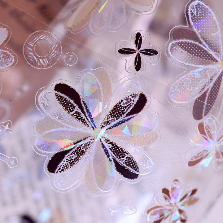 4.5cm*100cm Cappuccino Die Cutting Shell Light/Flash PET Tape ...