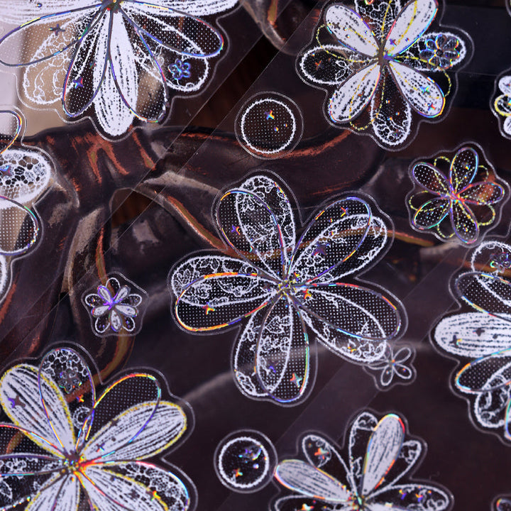 Whole Roll 4.5cm*6m Cappuccino Die Cutting Shell Light/Flash PET Tape ...