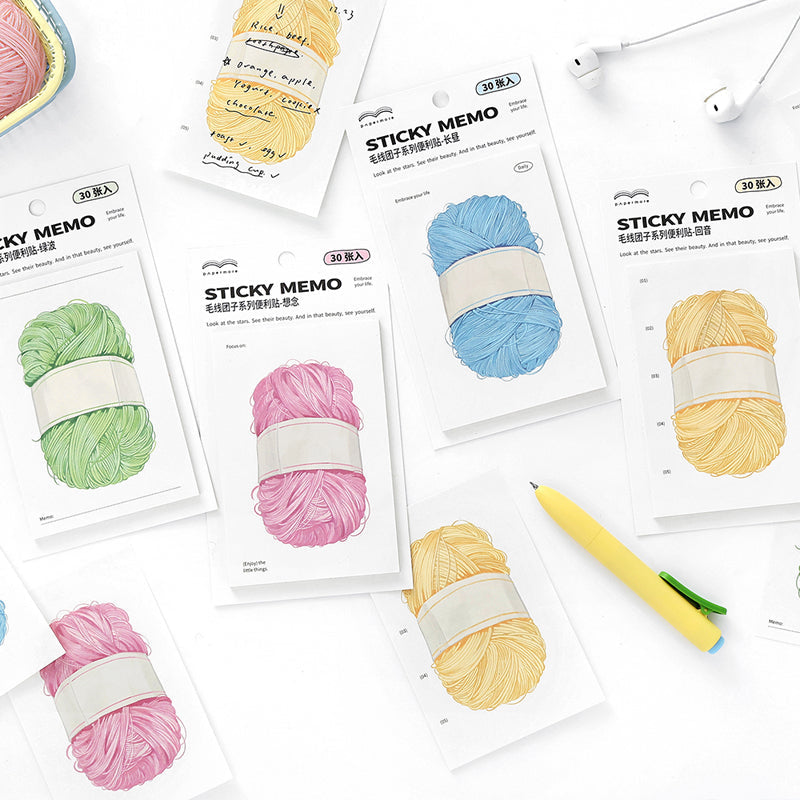 Wool ball series note paper – Journaldream