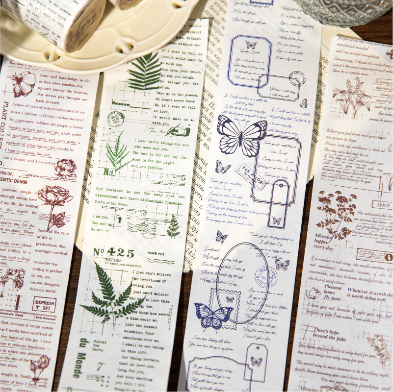 Garden Handwriting series washi tape – Journaldream