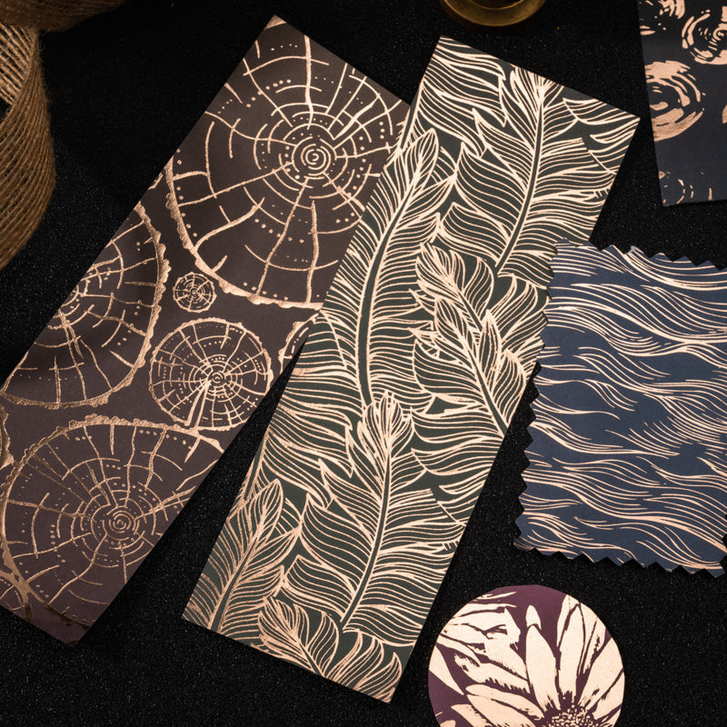 16PCS Texture Secret Code Series material paper – Journaldream
