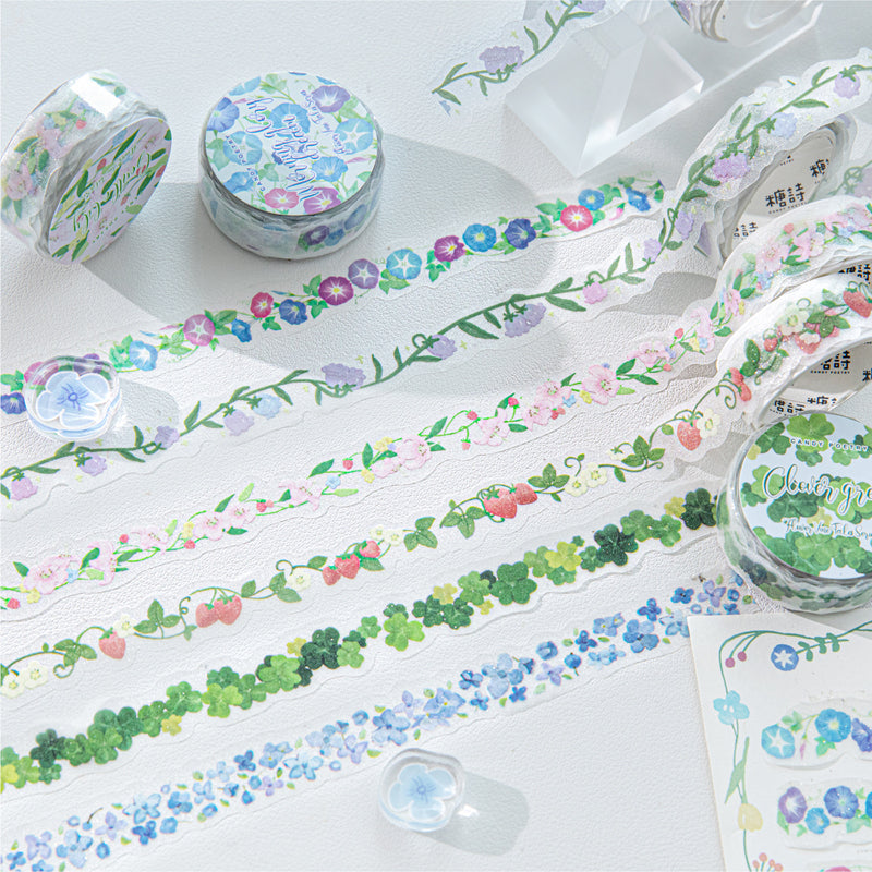 The Flower Vine Story Series Die Cutting Flash PET Tape – Journaldream